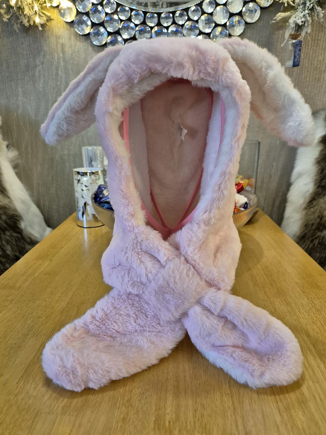 Childrens Feux Fur Rabbit Ear Hood - Etsy