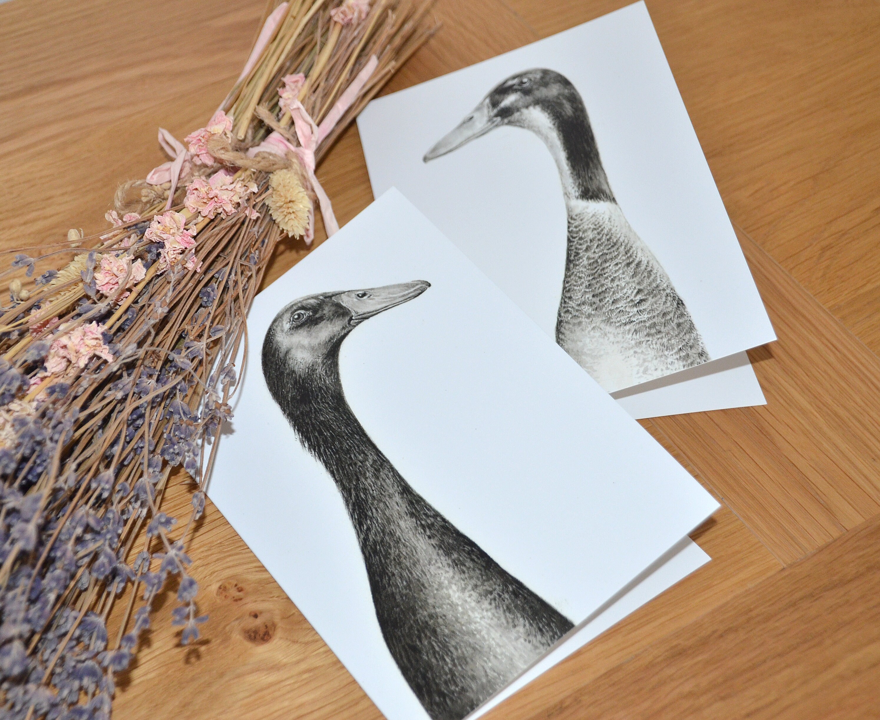 Duck Cards Set of Two - Etsy