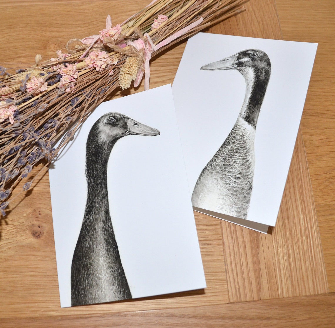 Duck Cards Set of Two - Etsy