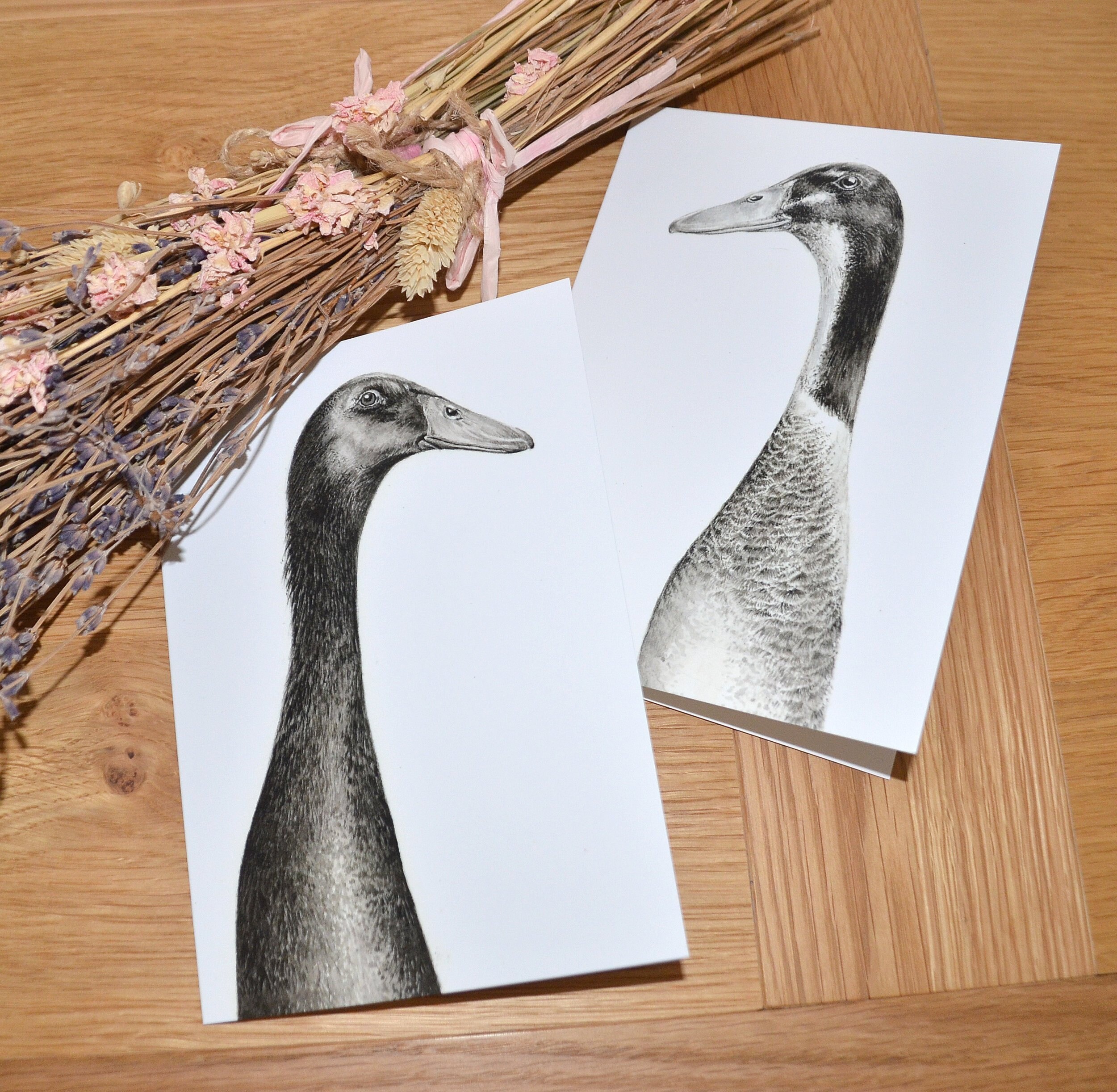 Duck Cards Set of Two - Etsy