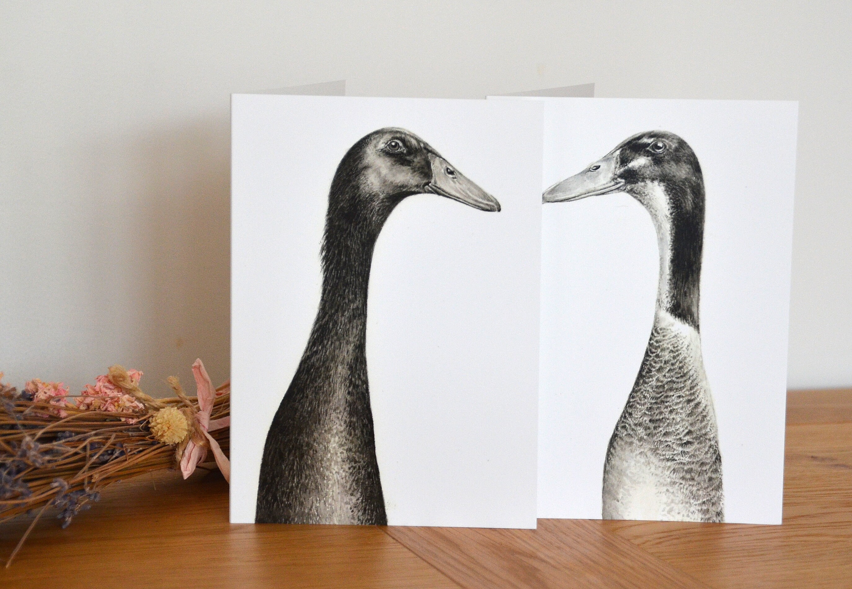 Duck Cards Set of Two - Etsy