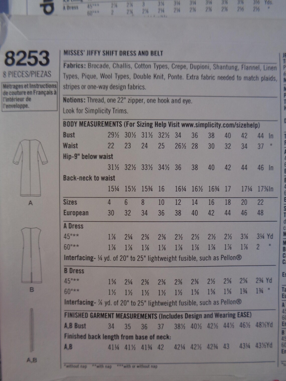 Simplicity Sewing Pattern 8253 Misses' Retro Dress 4-12 - Etsy