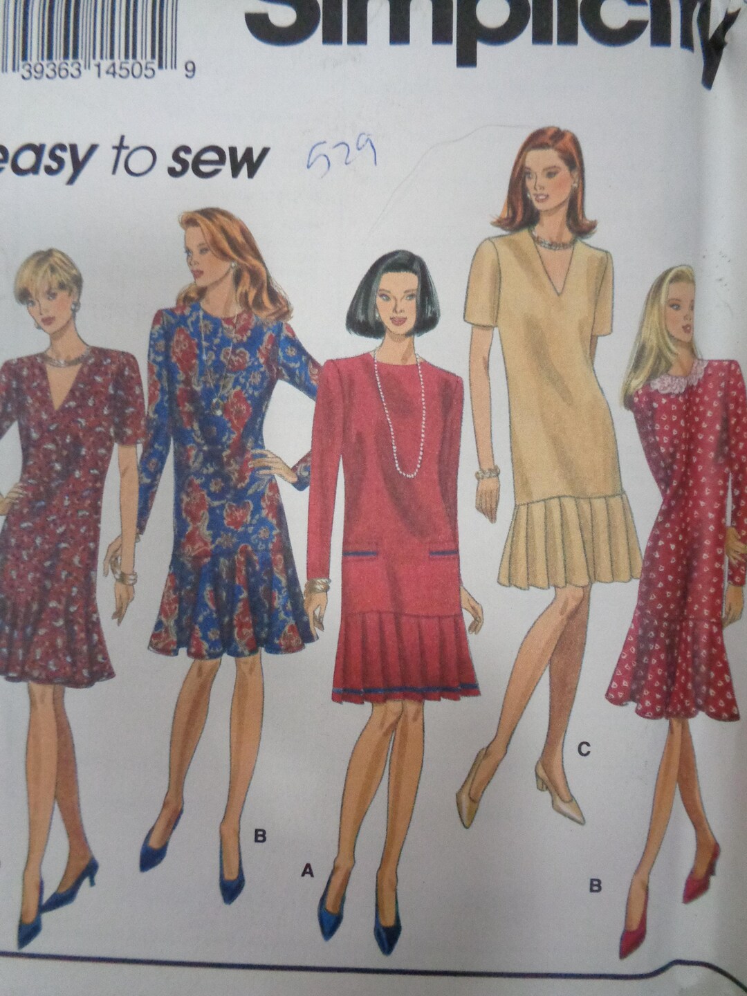 Simplicity Sewing Pattern 8610 Misses' Dress 14 16 18 / - Etsy