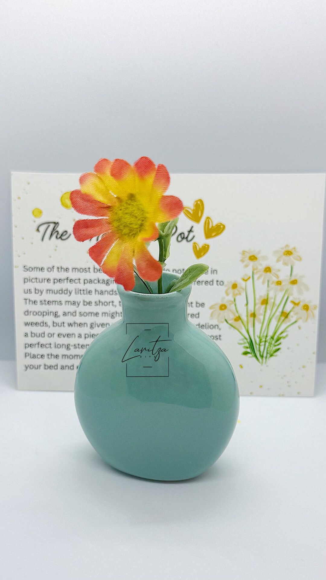 The Mommy Pot | Bud Vase | Dandelion Vase | Mini Vase - Etsy