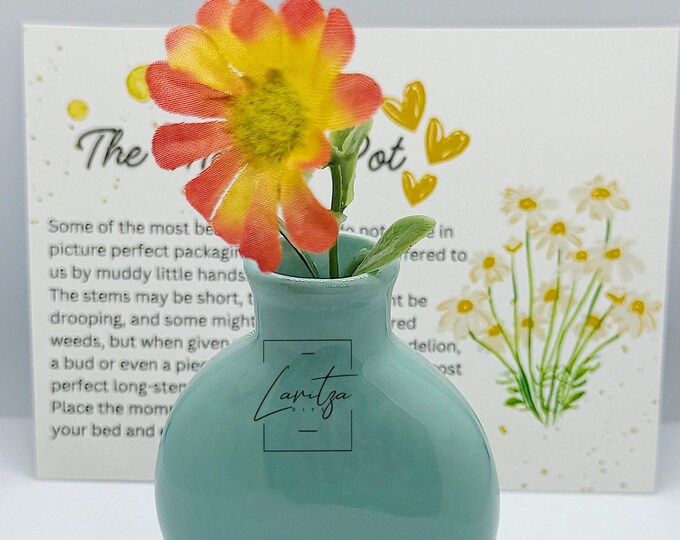 The Mommy Pot | Bud Vase | Dandelion Vase | Mini Vase - Etsy