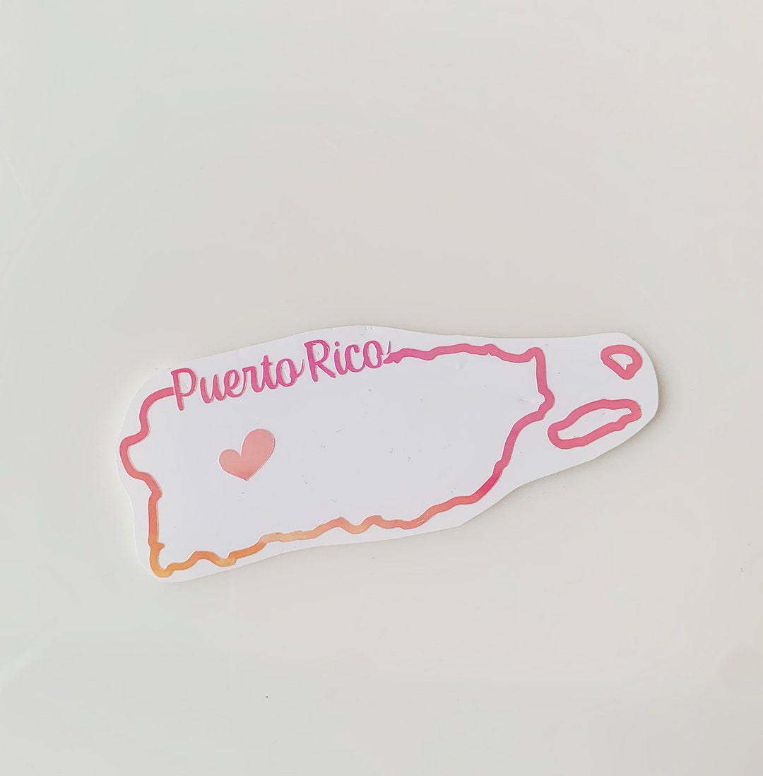 Puerto Rico Car Decal, Puerto Rico Stickers, Yeti Cup Decal, Mug Decal ...