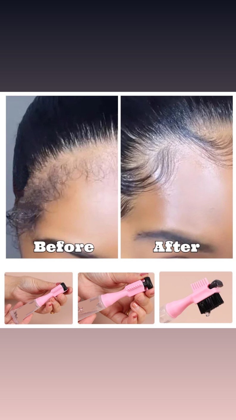 Travel 3 in 1 Edge Control Brush - Etsy