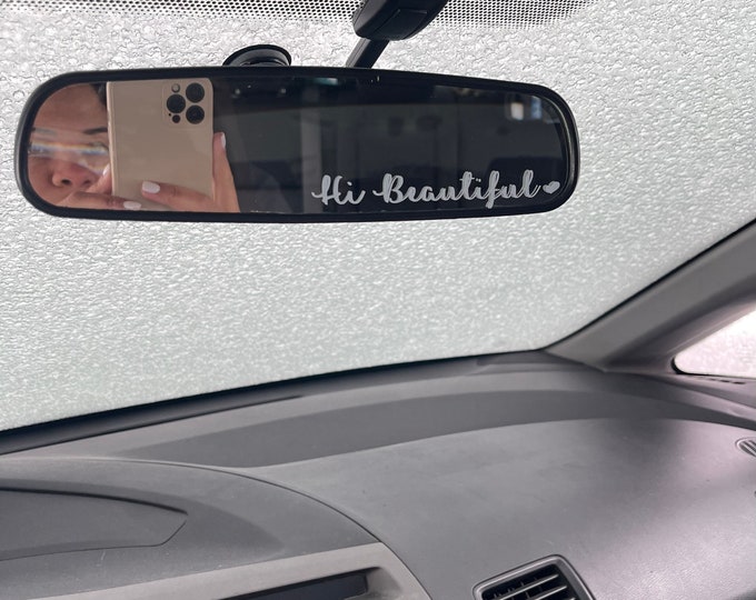 Hello Gorgeous Mirror Sticker | Motivational Quotes | Removable Mirror ...