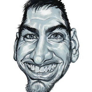 Custom Caricature Head, Caricature Drawing Exaggerated Face, Funny ...