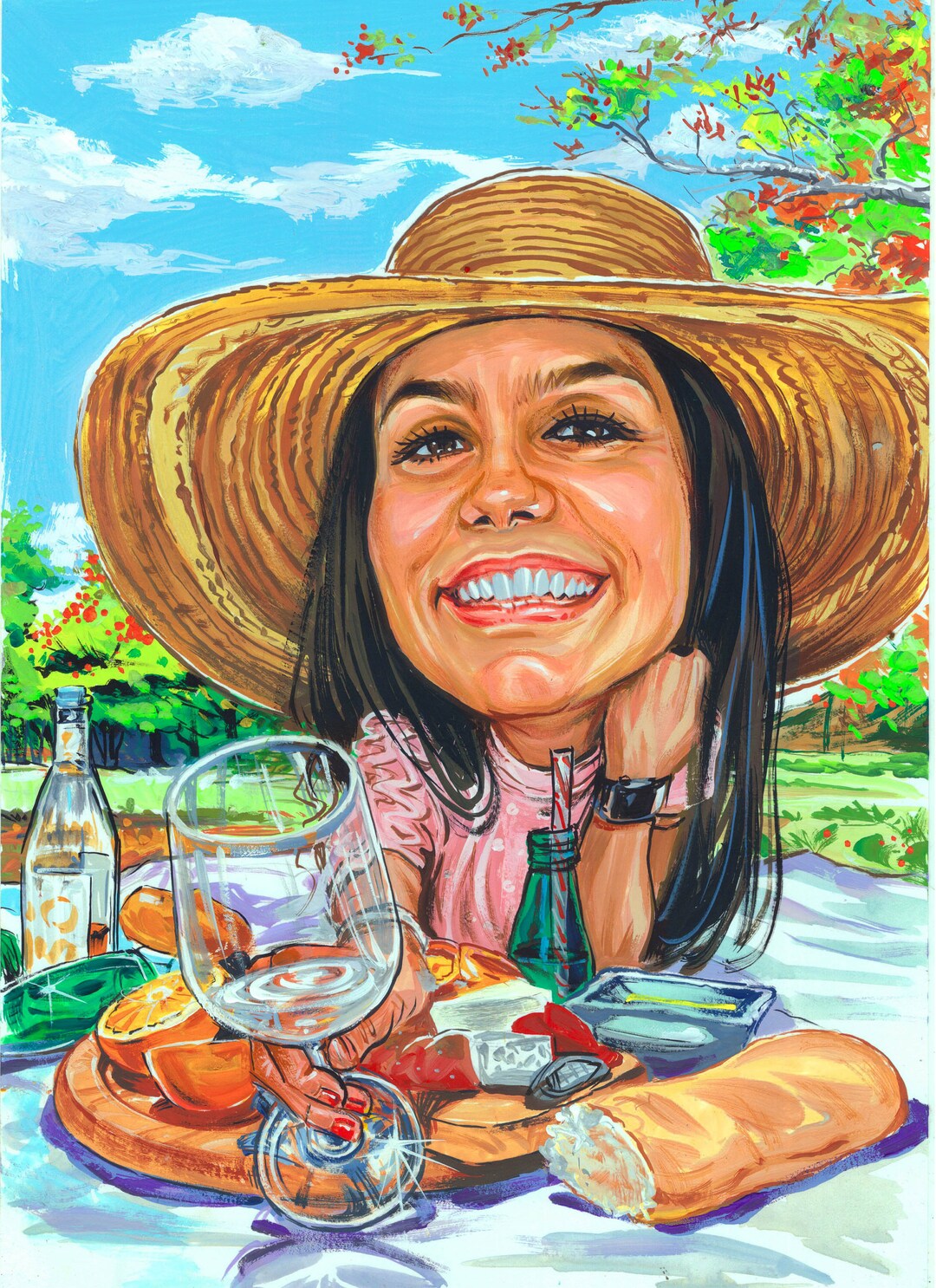 Personal Caricature /custom Caricature From Your Photo and Ideas. - Etsy