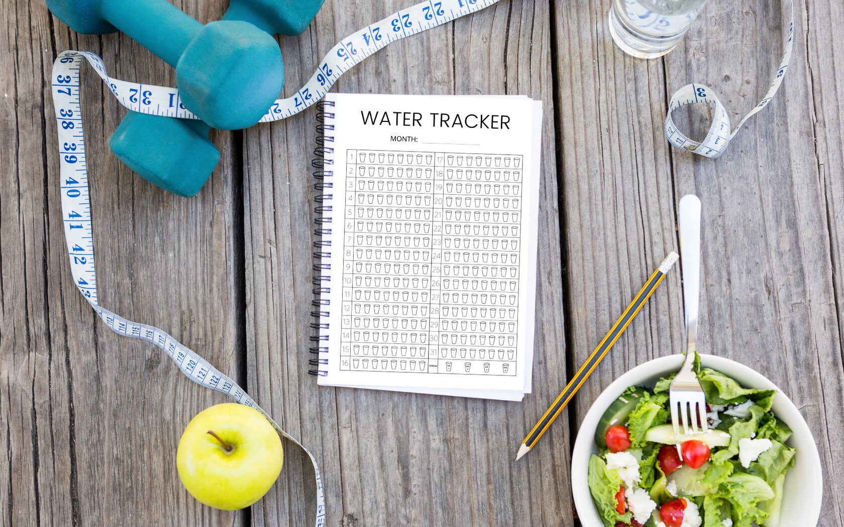 WATER TRACKER PRINTABLE, Hydration Tracker, Water Intake Tracker, Water ...