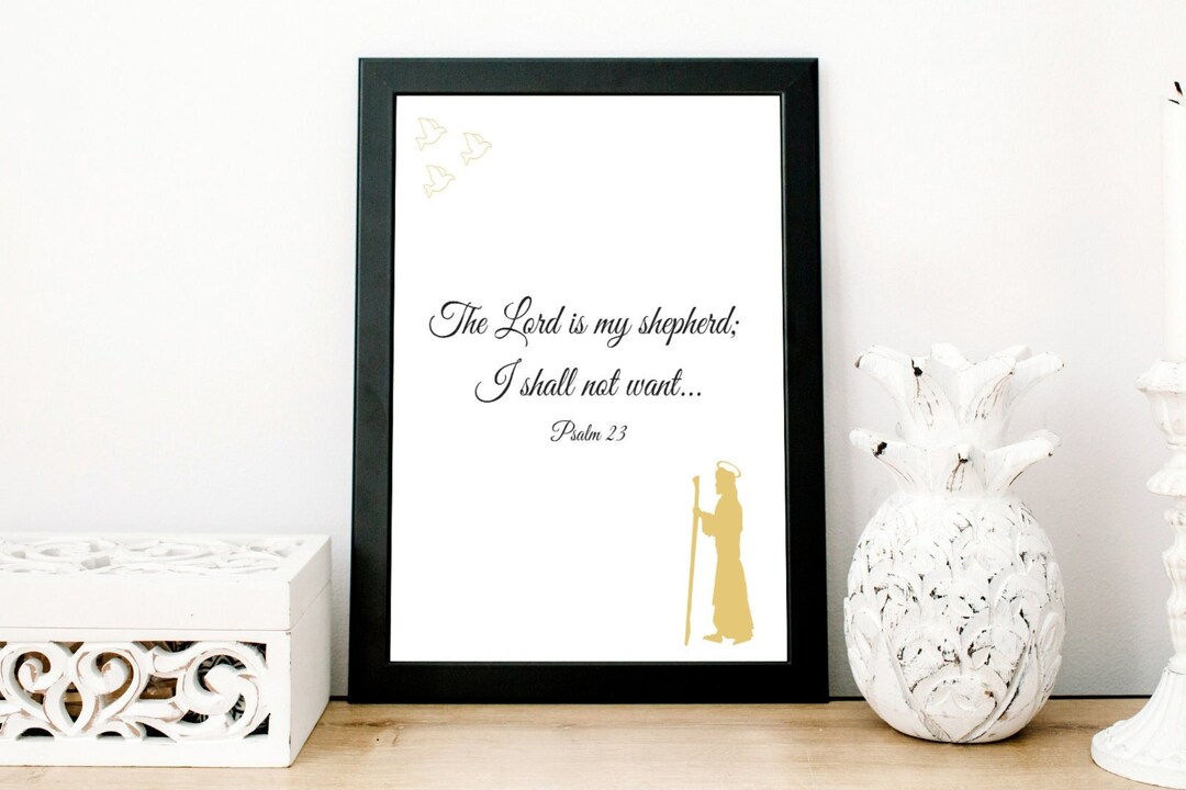Bible Verse Wall Art, Scripture, Inspirational Quote, Home Decor ...