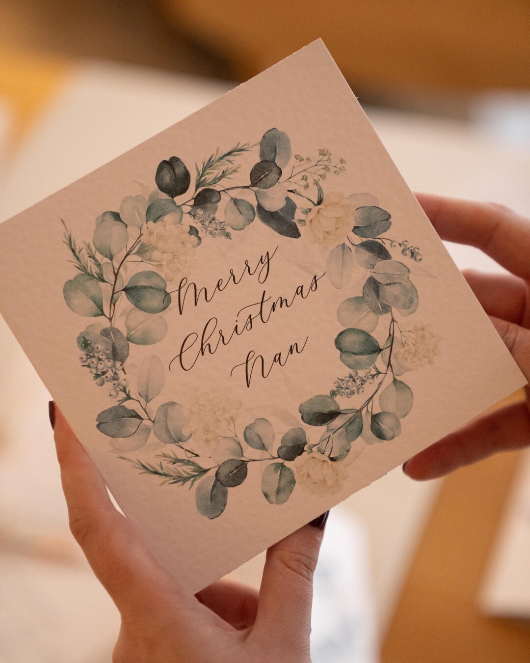 Winter Roses Christmas Card - Etsy