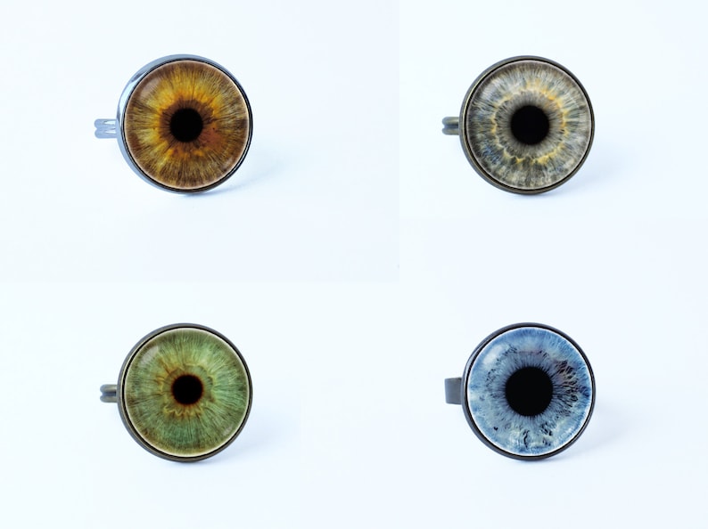 Human Eye Ring Eye Jewellery Girlfriend Gift Human Eye Jewelry - Etsy