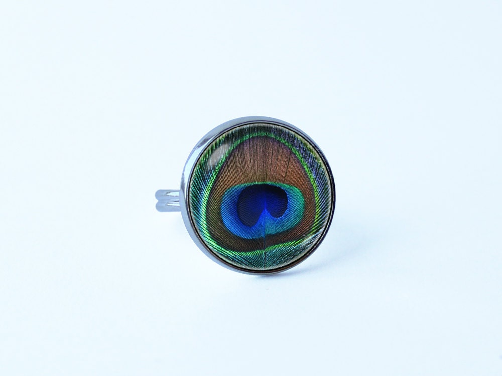 Peacock Feather Ring Peacock Jewelry Peacock Ring Bird Feather - Etsy
