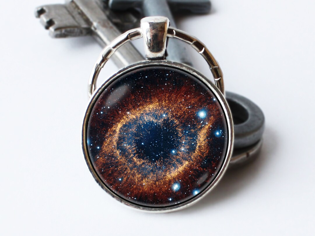 Keychain Nebula Helix Space Key Ring Nebula Jewelry Nebula Pendant ...