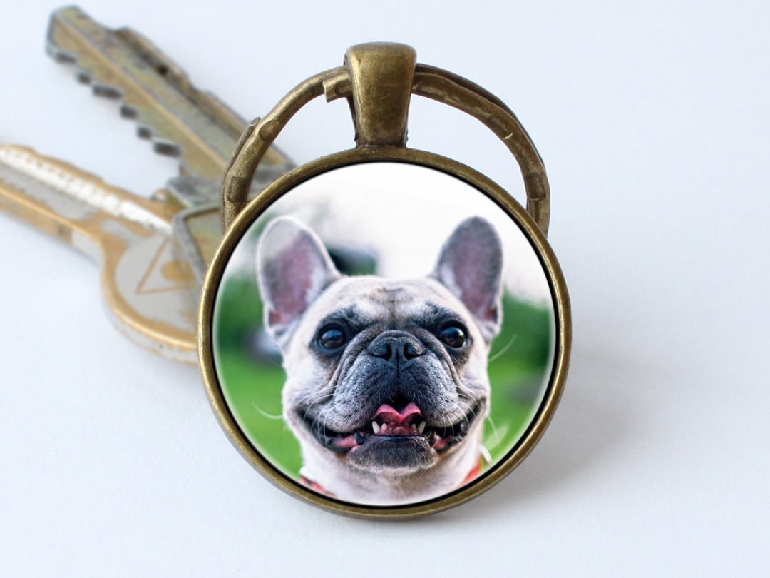 Bulldog Key Chain Bulldog Key Ring Bulldog Pendant French Bulldog Dog ...