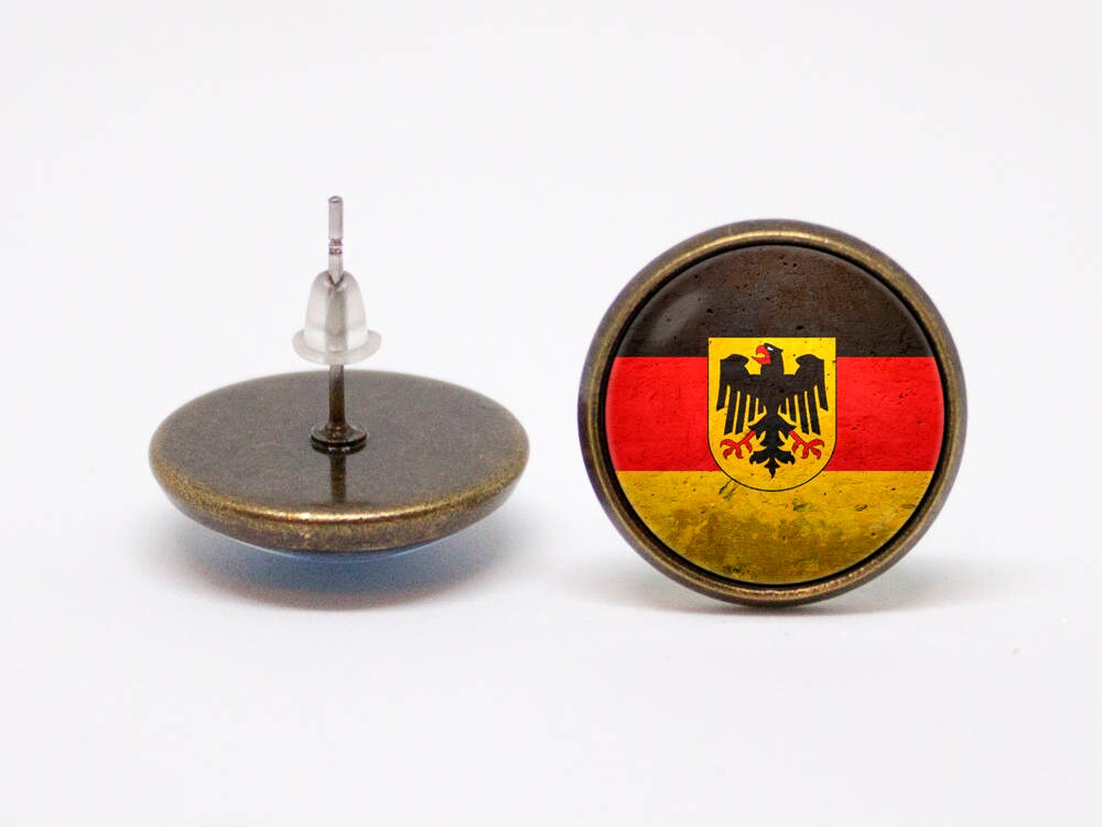 German Flag Patriotic Earrings Flag Earrings National Symbolic ...