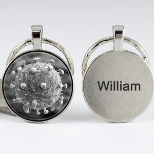 Virus Keychain Virus Jewellery Science Jewelry Virus Key Ring Science ...