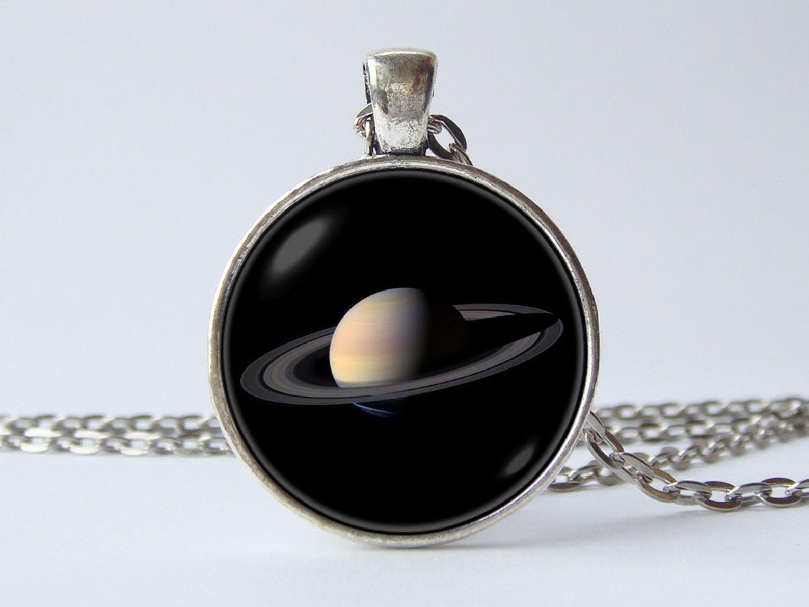 Collier Saturn Collier Espace Collier Planète pendentif - Etsy France