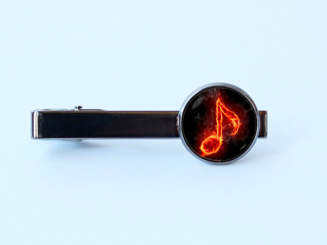 Musical Note Tie Clip Gift for Musician Musical Tie Clip Musical Tie ...