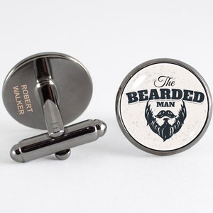 Bearded Man Tie Clip Husband Gift Beard Tie Clip Beard Jewelry Beard ...