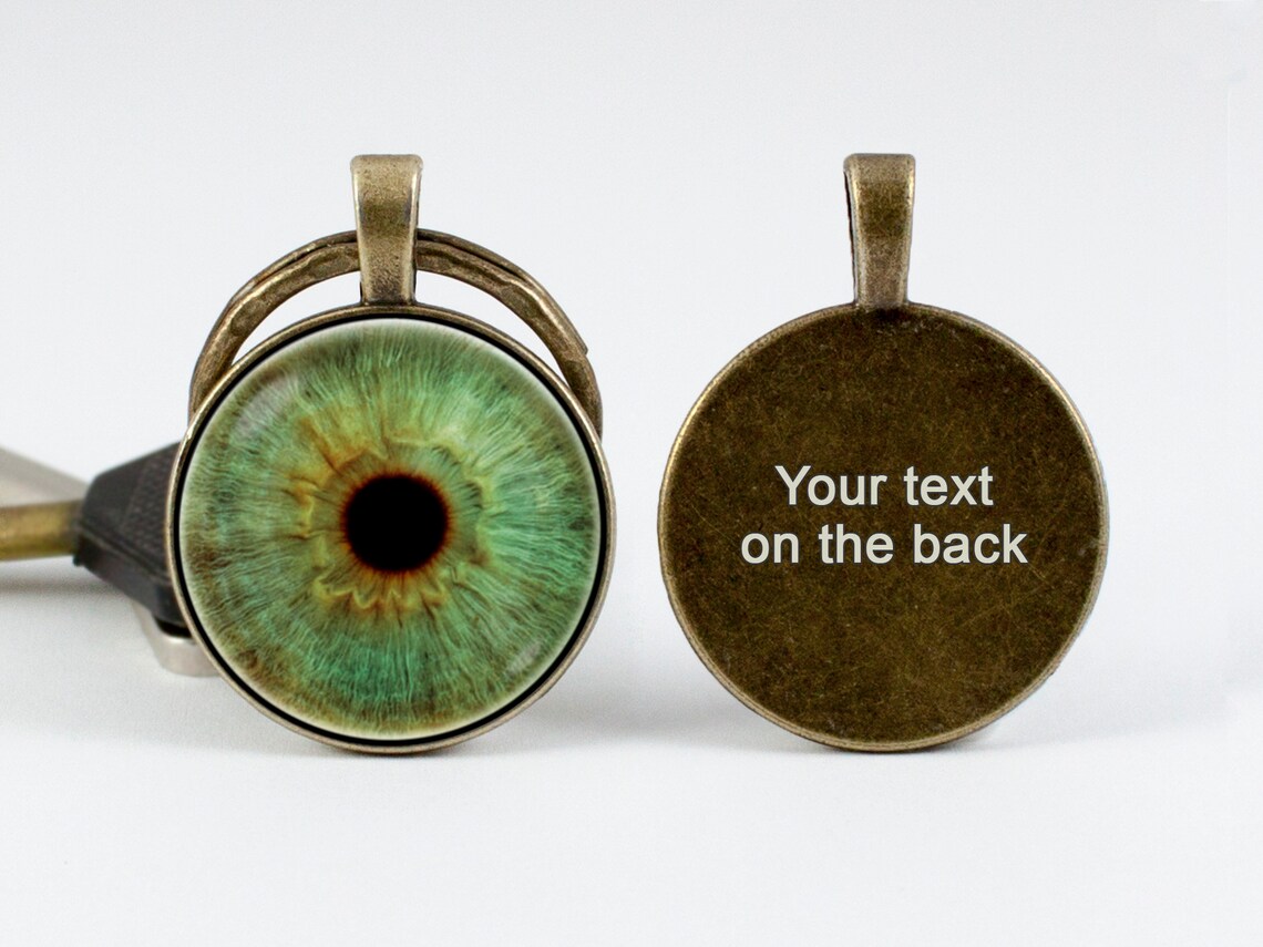 Eye Keychain Green Eye Keyring Eyeball Key Chain Unique Gift | Etsy