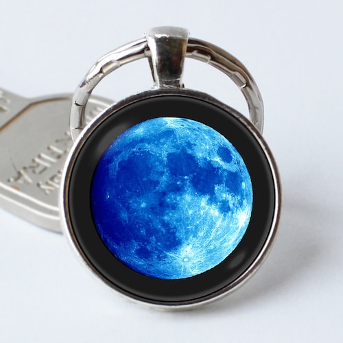 Full Moon Keychain Key Chain Key Ring Key Fob Moon - Etsy