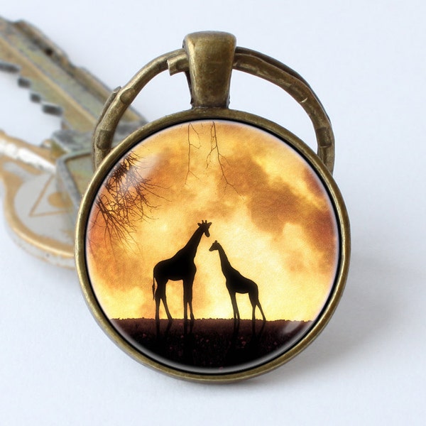 Giraffe Key Chain - Etsy