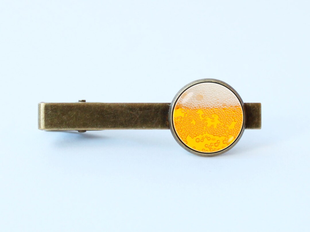 Beer Tie Clip Drink Tie Bar Drink Tie Clip Fun Tie Clip Beer Jewelry ...