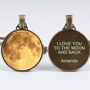 Yellow Moon Keychain Moon Keyring Birthday Gift Full Moon Key Chain ...