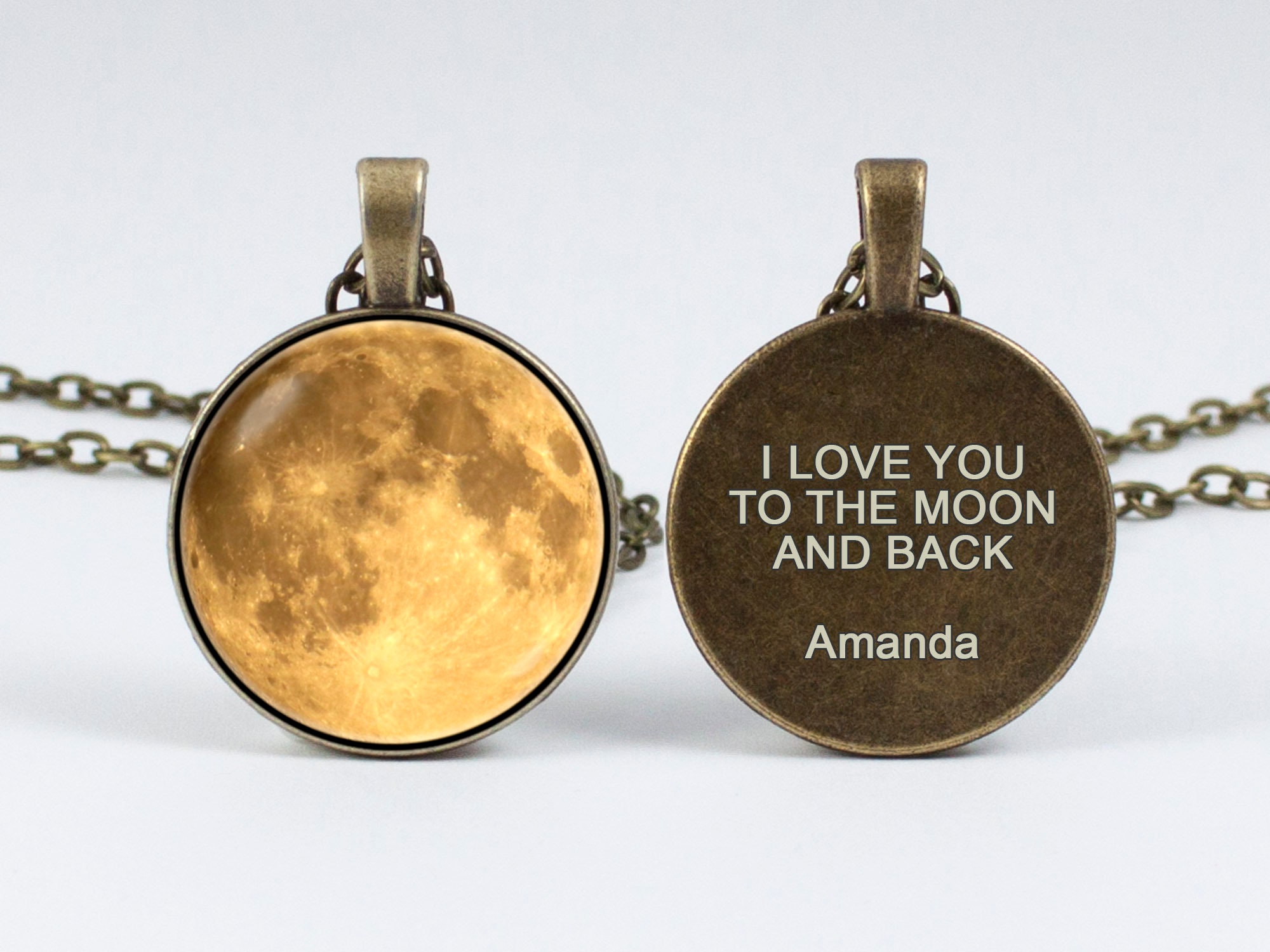 Yellow moon keychain Moon keyring Birthday gift Full moon key | Etsy