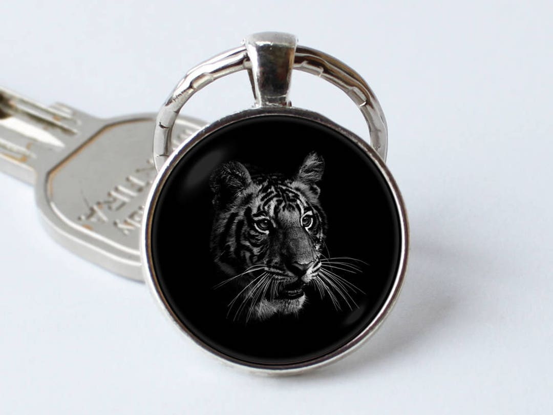Tiger Keychain Tiger Pendant Tiger Key Ring Tiger Jewelry Tiger ...