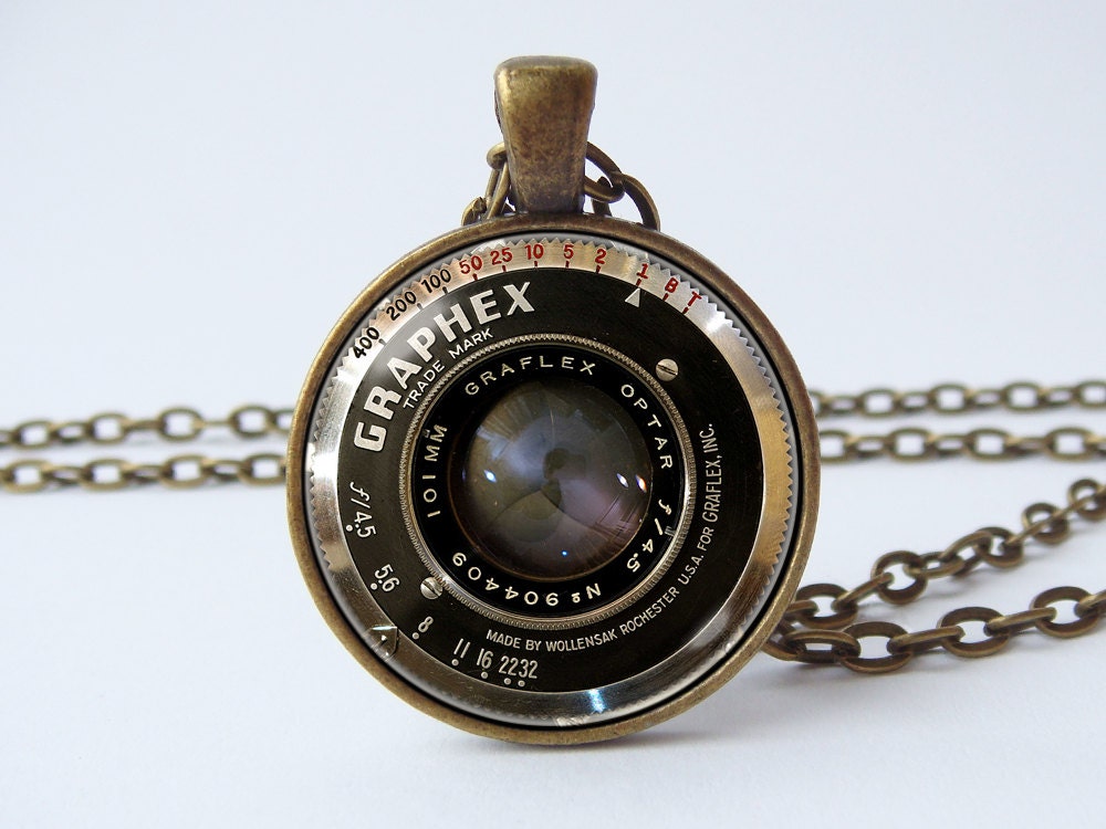 Necklace Camera Lens Camera Jewelry Old Camera Lens Pendant ...