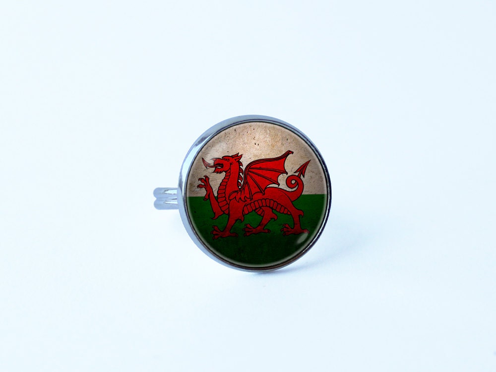 Flag of Wales Ring Welsh Jewelry Welsh Flag Ring Ladies Ring | Etsy