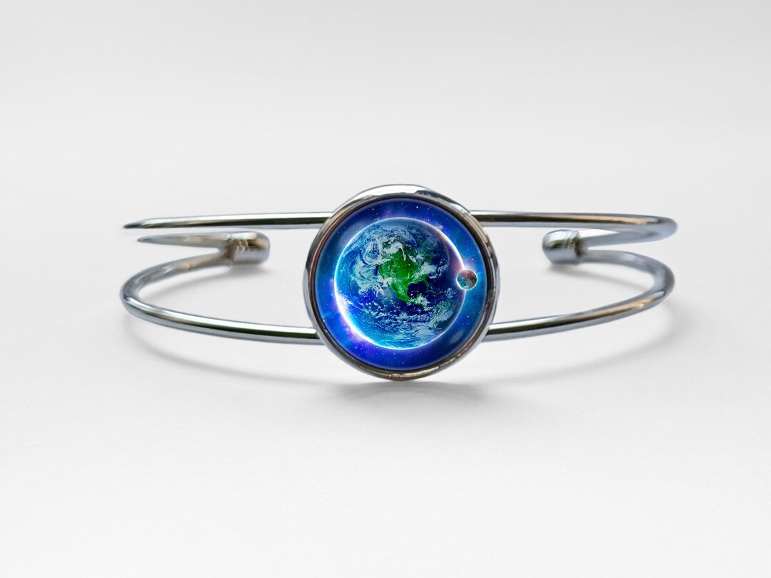 Cosmos Bracelet Travel Bracelet Planet Earth Space Bracelet Astronomy ...