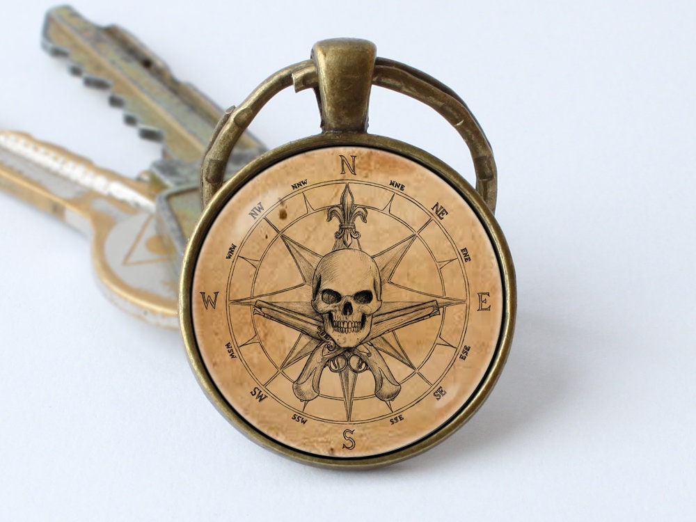 Pirate Compass Necklace Pirate Pendant Travel Gift Compass | Etsy