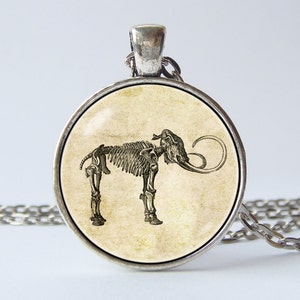 Mammoth Necklace Mammoth Jewelry Mammoth Skeleton Mammoth Pendant ...