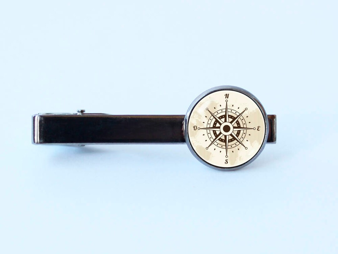Compass Gift Tie Clip for Men Compass Tie Clip Compass Jewellery ...