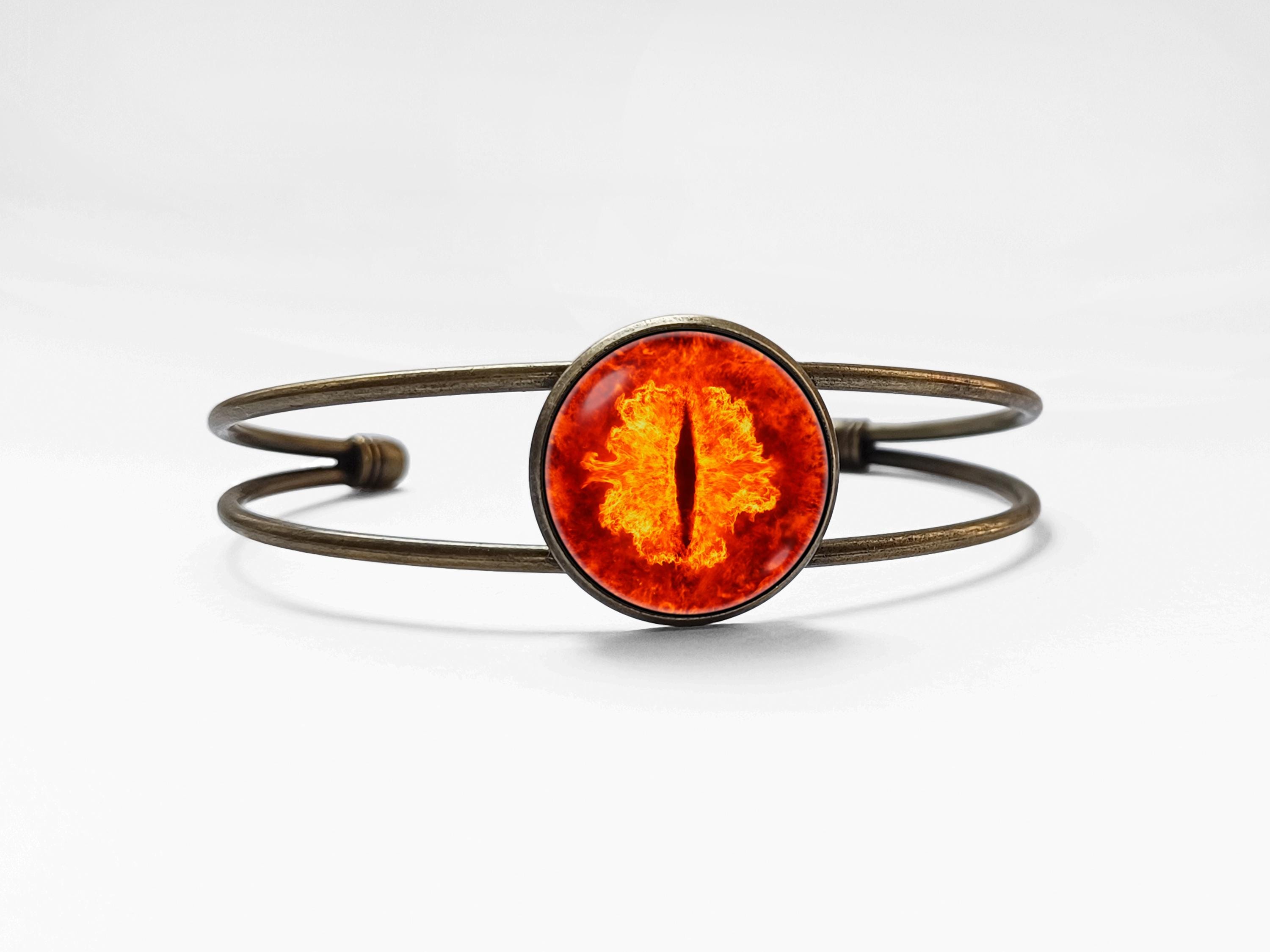 Eye of Sauron Bracelet Metal Cuff Bracelet Eye of Sauron Jewelry Elf ...