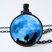 Wolf Pack Keychain Moon Gift Wolf Pack Keyring Blue Moon Key - Etsy