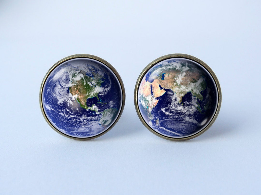 Earth Cufflinks Husband Gift Cuff Links Planet Space Cufflinks Universe ...