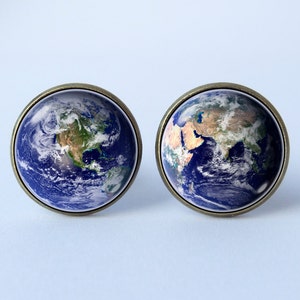Earth Cufflinks Husband Gift Cuff Links Planet Space Cufflinks Universe ...