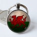 Wales Welsh Flag Keychain Welsh Jewelry Welsh Dragon Pendant Red Dragon ...