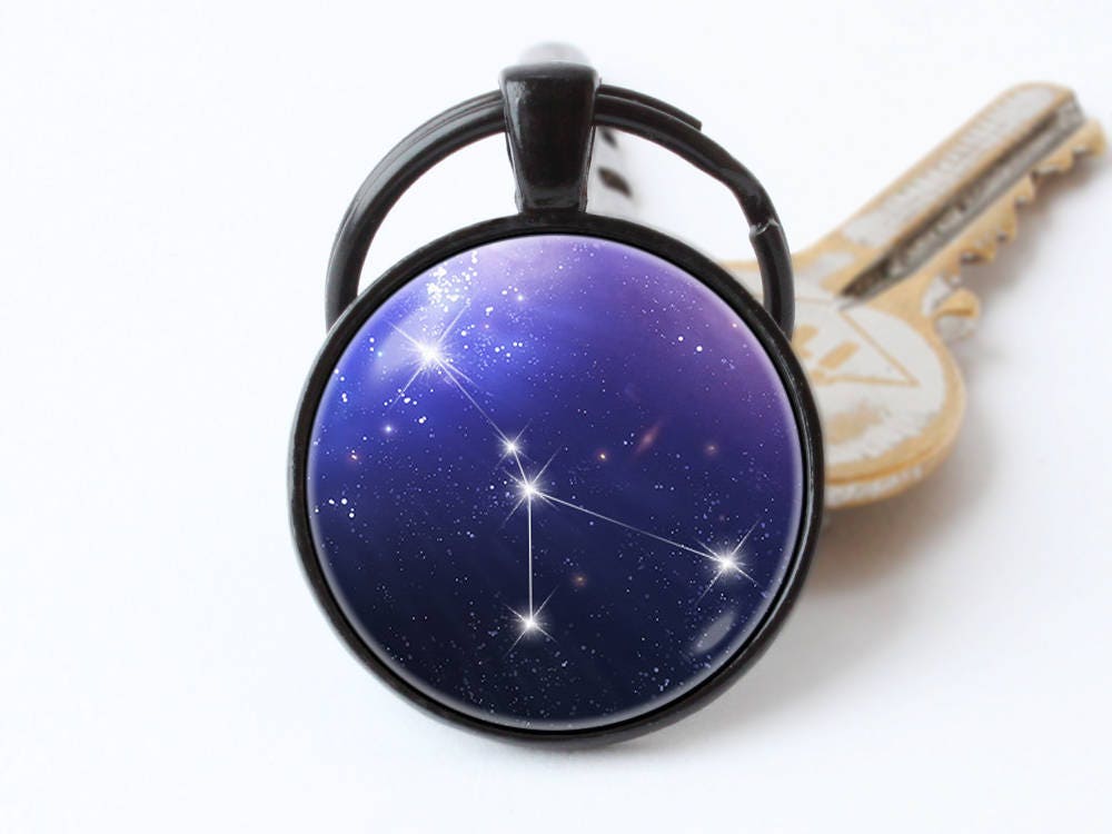 Cancer Constellation Keychain Astrology Birthday Gift Zodiac | Etsy