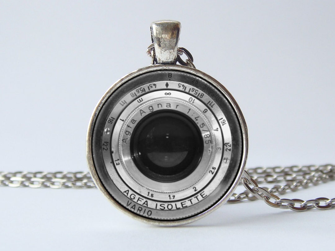 Photography Jewelry Silver Camera Lens Camera Necklace Vintage Camera ...