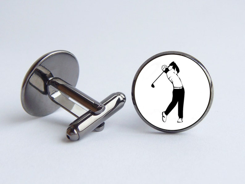 Golf Cufflinks Golf Gifts for Men Game Cuff Links Men Jewelry - Etsy