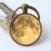 Yellow Moon Keychain Moon Keyring Birthday Gift Full Moon Key - Etsy