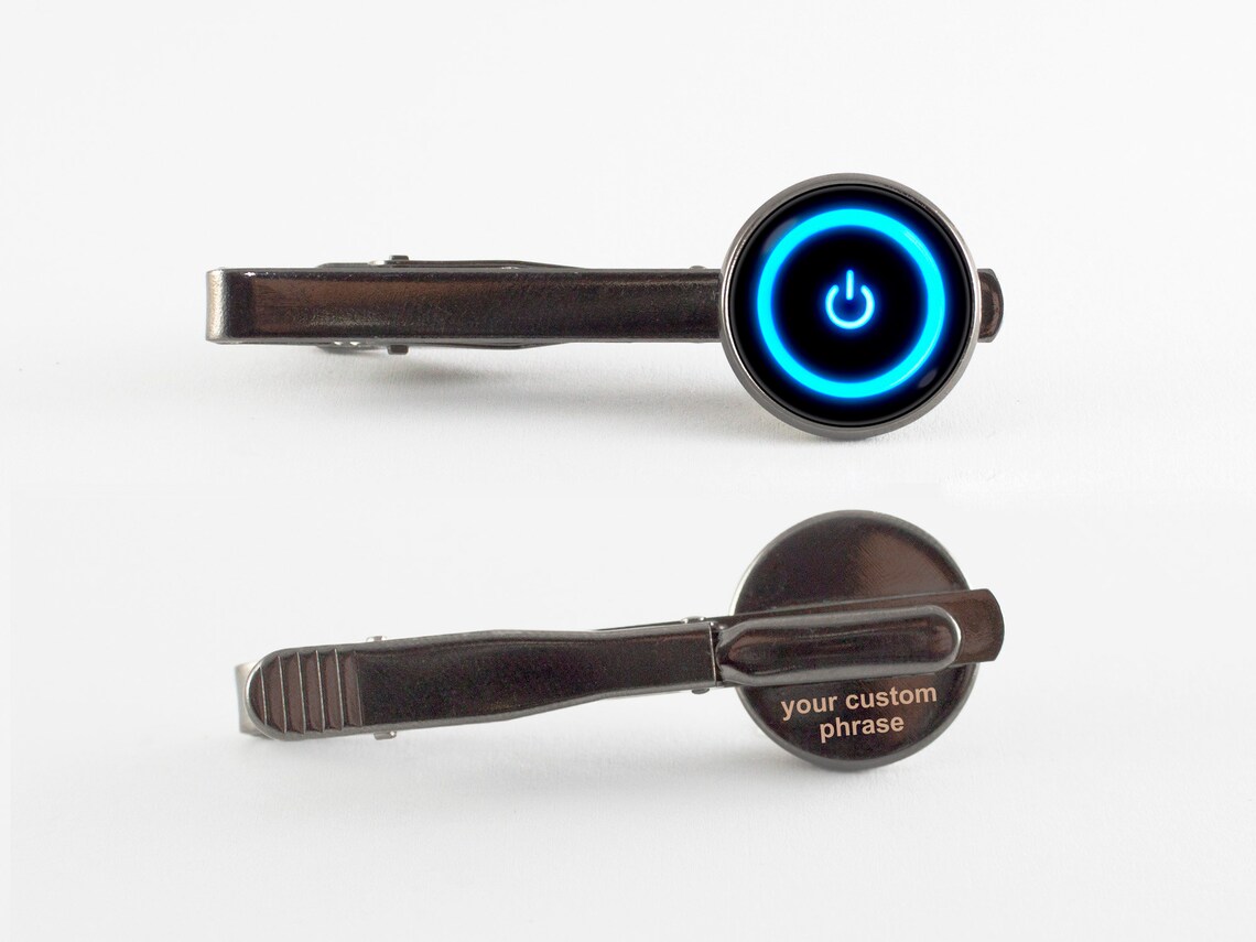 Customized Cufflinks Power Button Engraving Men's Jewelry - Etsy