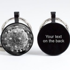 Virus Keychain Virus Jewellery Science Jewelry Virus Key Ring Science ...
